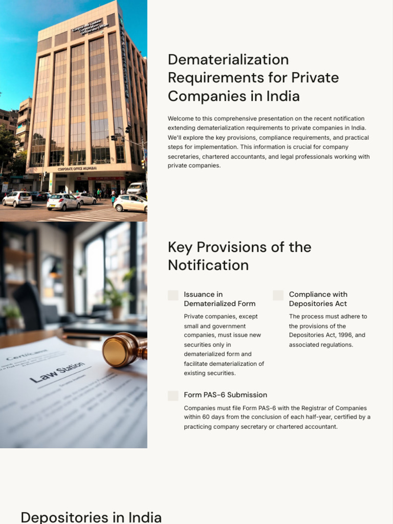 Dematerialization-Requirements-for-Private-Companies-in-India | PDF | Securities (Finance ...