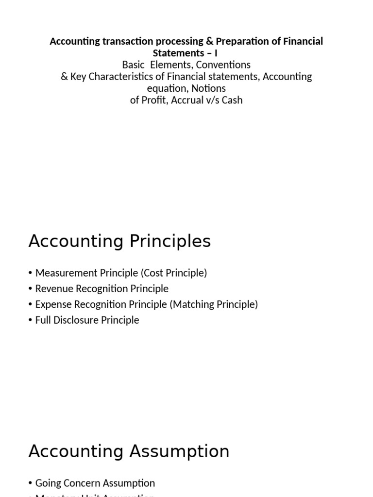 Financial Statement Preparation Basics | PDF