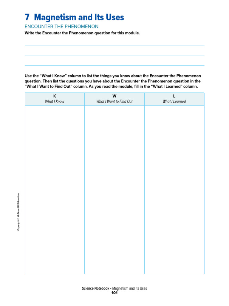 Science Notebook Magnetism | PDF | Magnetism | Magnetic Field