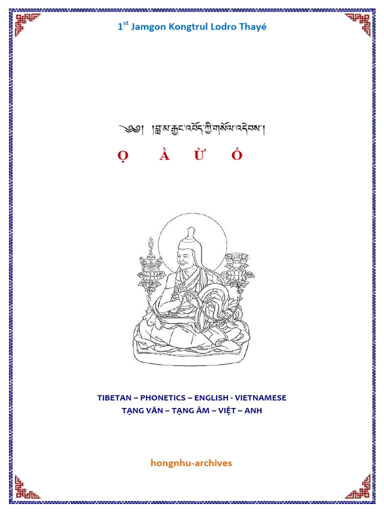 Do Jkr1 Goi Thay Tu Chon Xa[Lama Chenno] Tib Pho Eng Vie 48p 20170327 | PDF