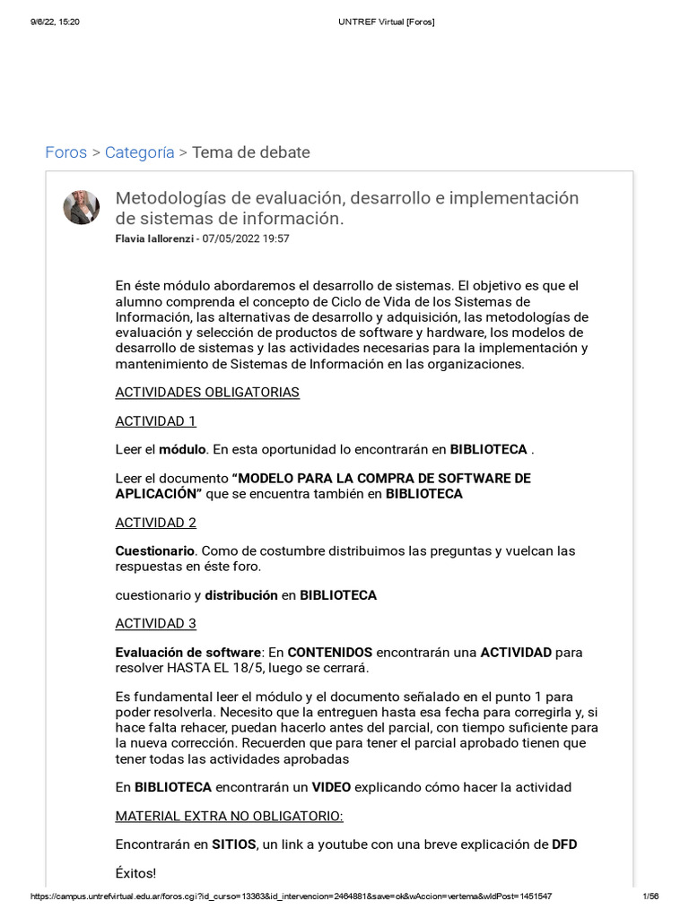 UNTREF Virtual [Foros] (2) | PDF | Software | Herencia (Programación Orientada a Objetos)
