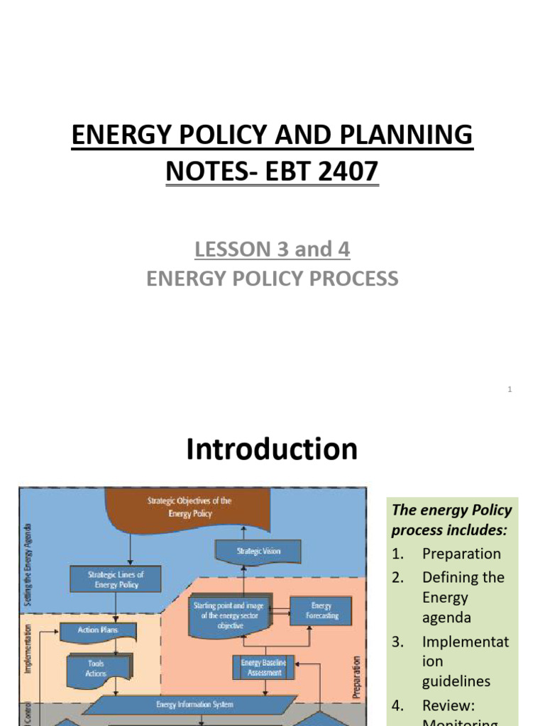Lesson 3 and 4-Student Ver Share Energy Policy Process | PDF | Policy ...
