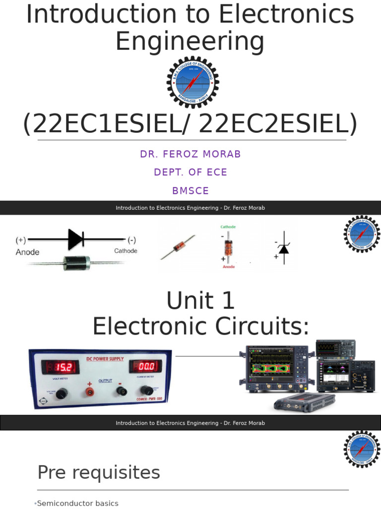 New IEL Unit 1 - DRFM Kavya | PDF | Rectifier | Amplifier