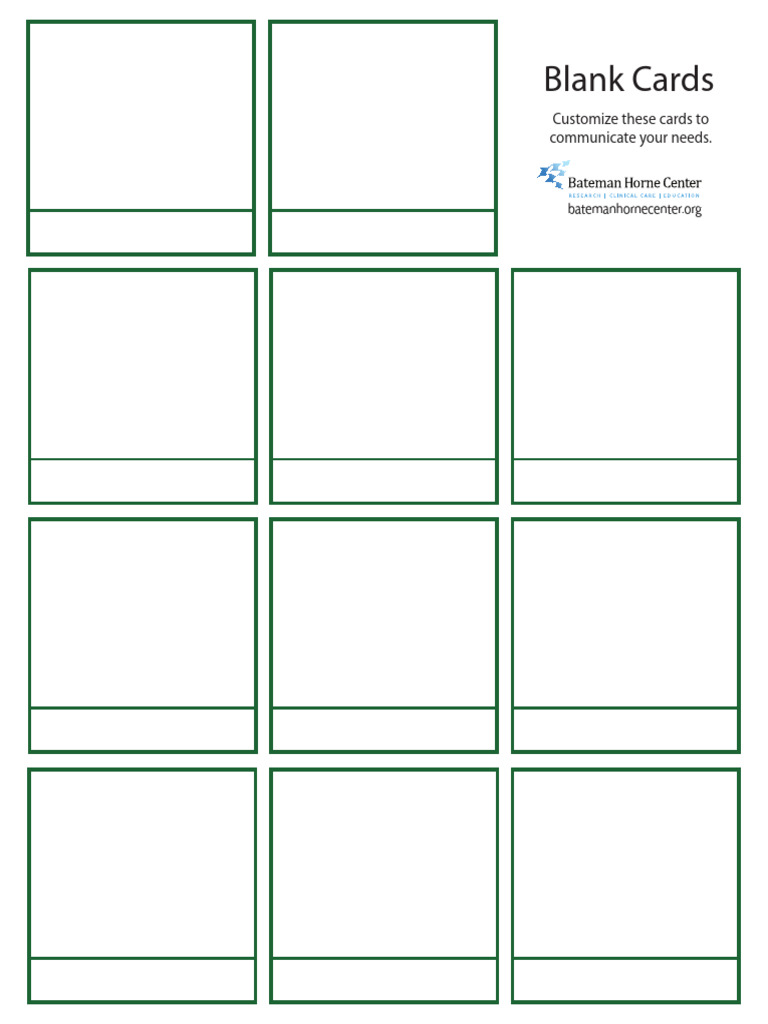 Color Blank Cards | PDF