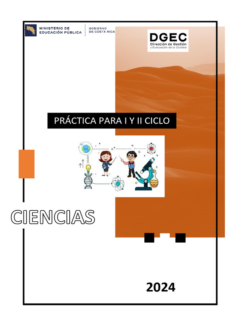 Práctica de Ciencias para I y II Ciclo 2024 | PDF | Ligero | Tierra