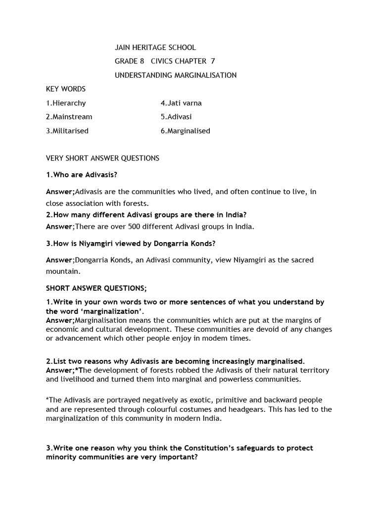 understanding marginalisation | PDF | Social Exclusion | Social Policy