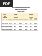 Year 9 Cambridge Checkpoint Timetable 2025 | PDF