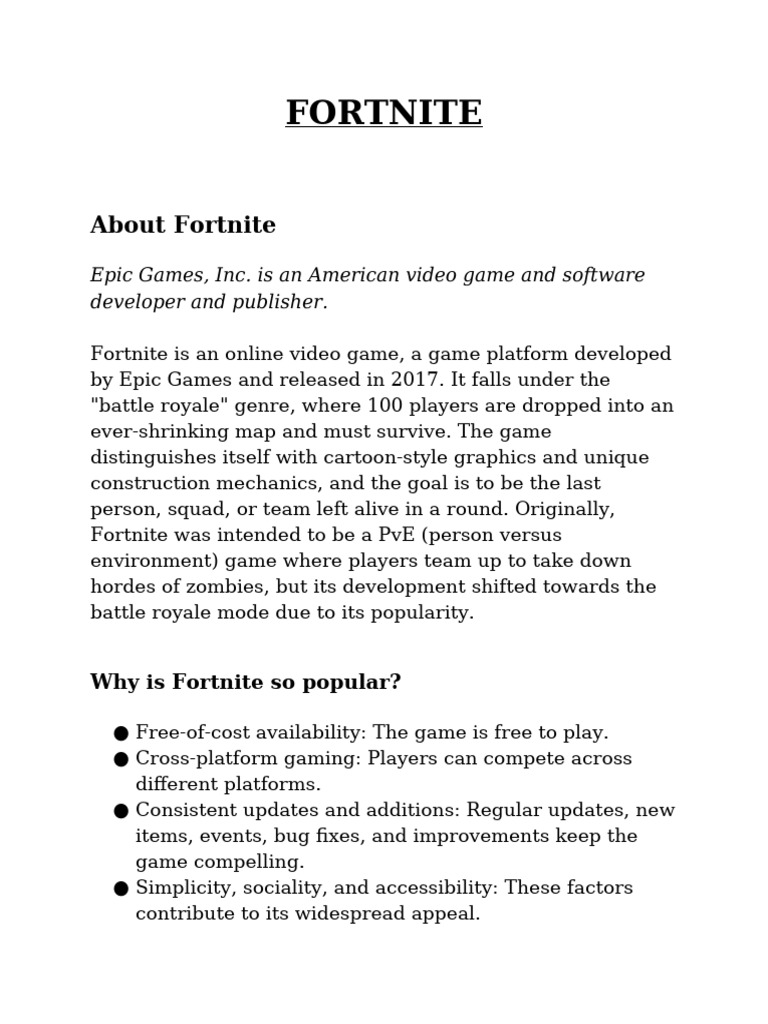 FORTNITE | PDF