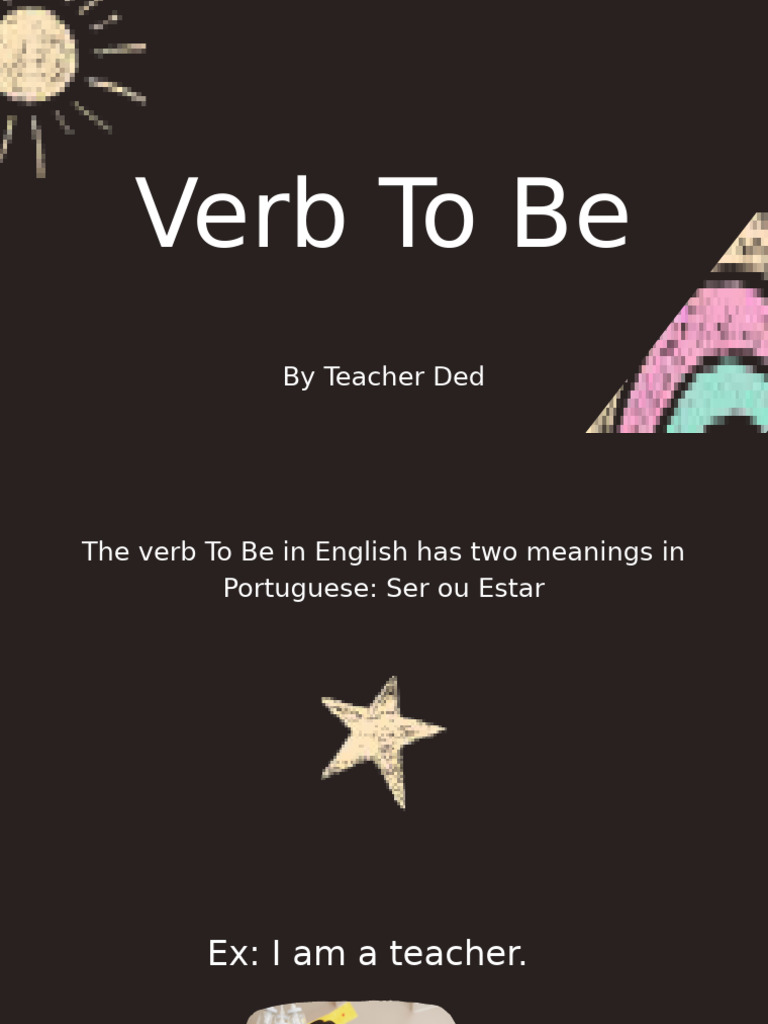 Lesson 2b - Verb to Be | PDF