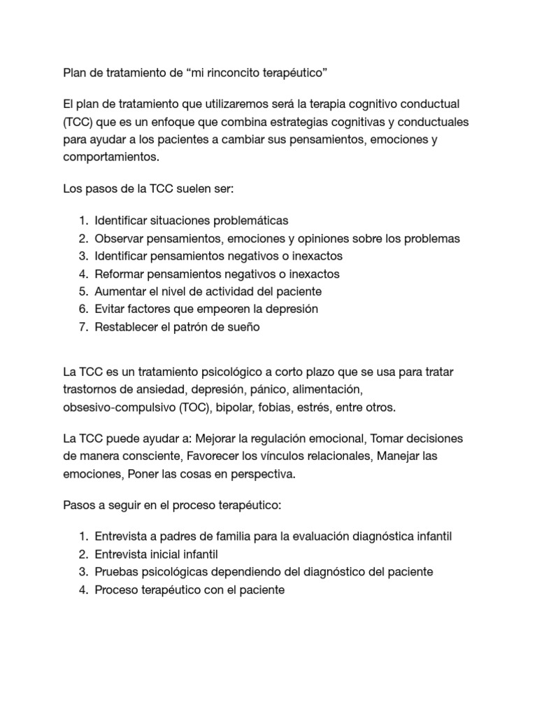 Enfoque Terapéutico Pdf