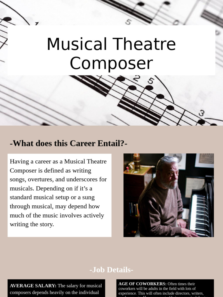 Musical Theatre Composer | PDF | Musicology | Performing Arts