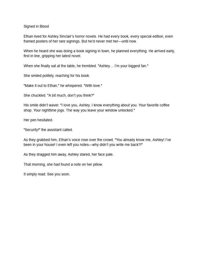 Signed in Blood | PDF