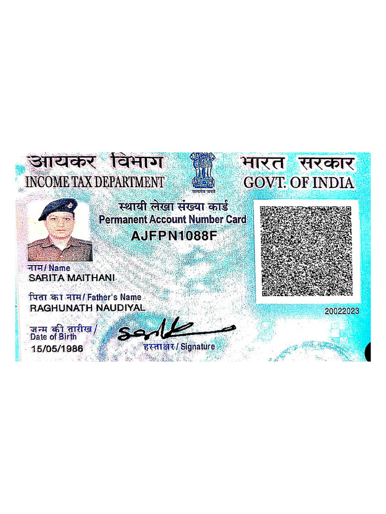 Wife Pan Card | PDF