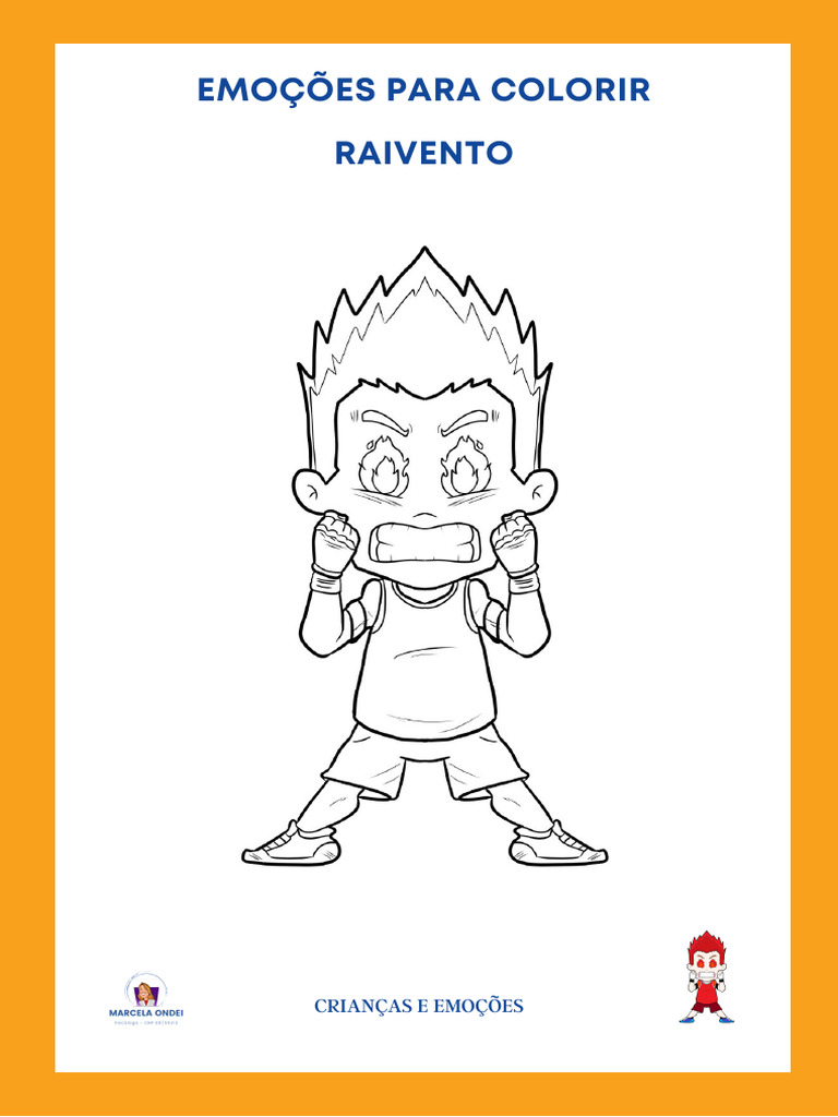 Emoções para Colorir na Educação Infantil | PDF