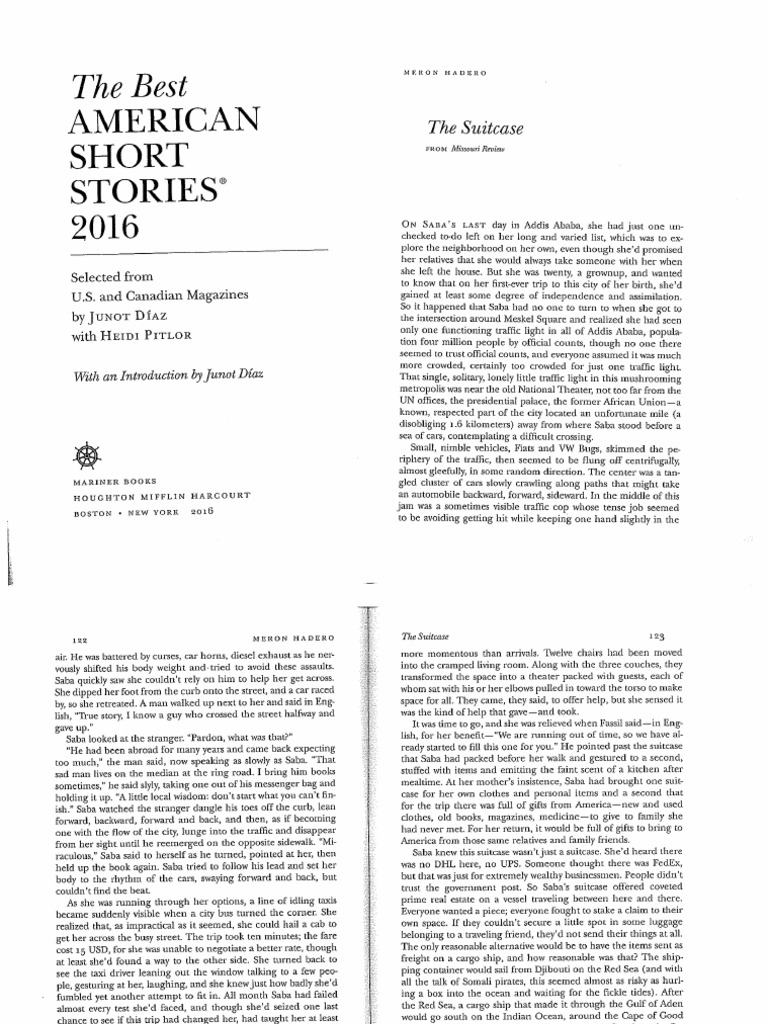 The Suitcase Meron Hadero | PDF