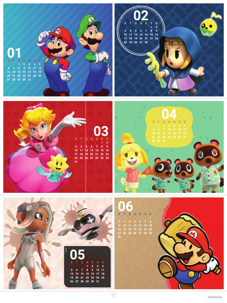 Print_it_yourself_2025_Nintendo_Calendar_PTG | PDF