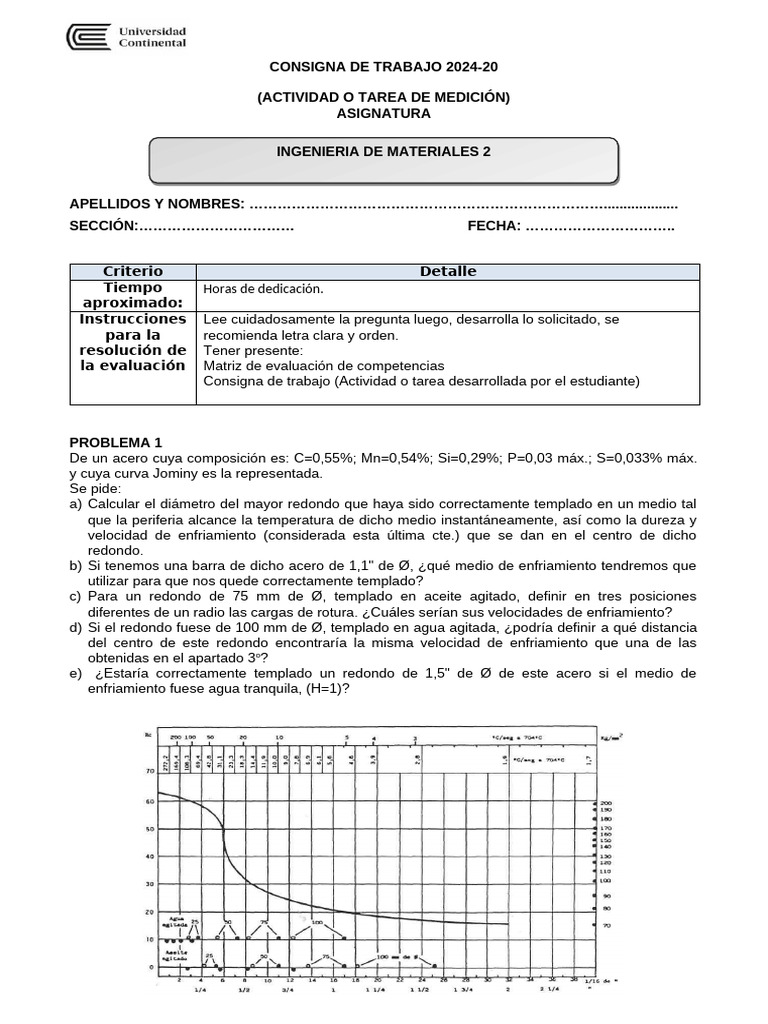 Medicion de Competencia Ejercicio 2024-20 | PDF | Acero | Sector secundario de la economía