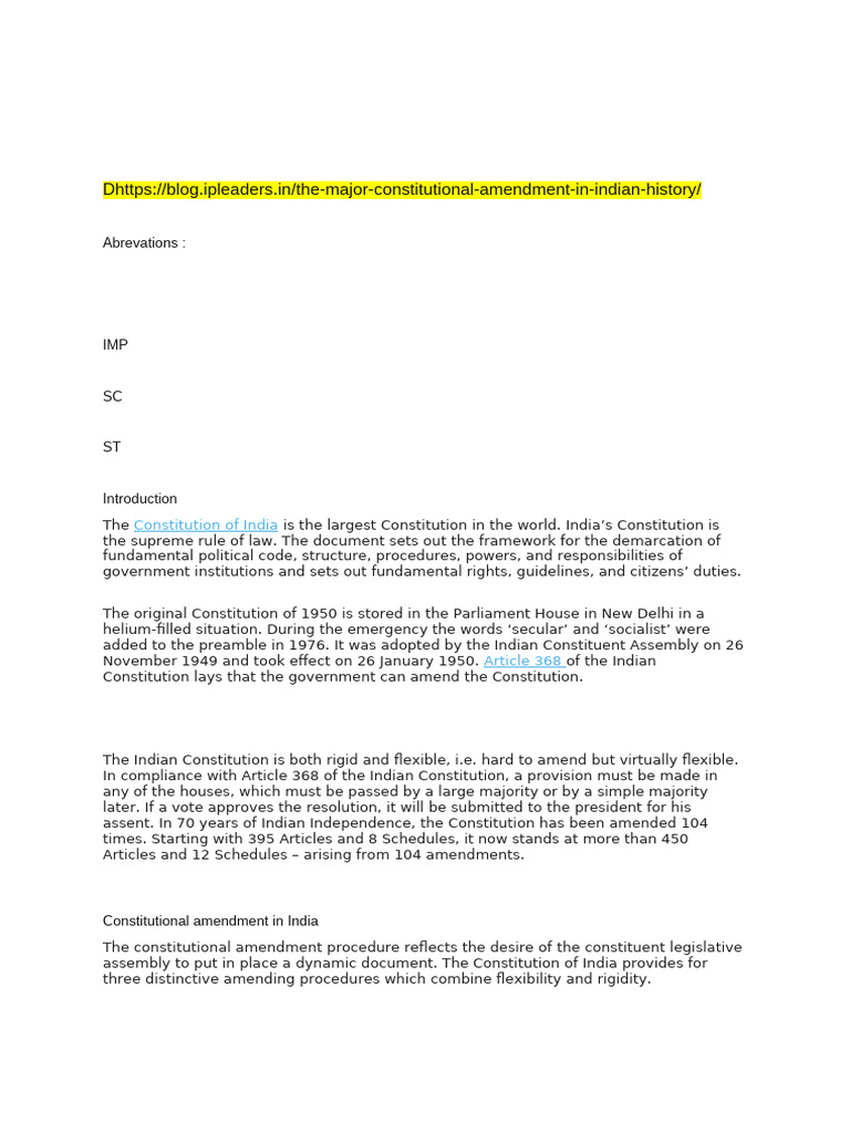 Constitutional amendment | PDF | Constitutional Amendment | Justice