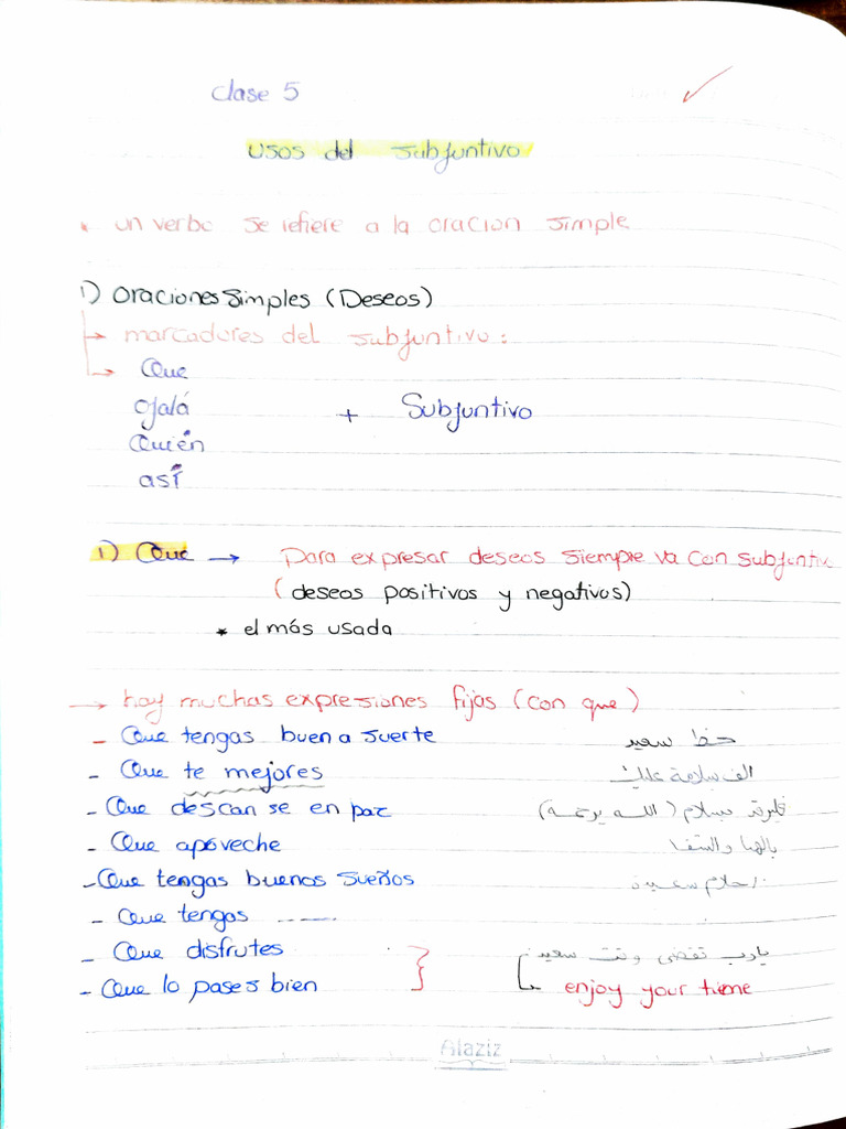 Usos del Subjuntivo en Español | PDF | Morfología | Conjugación gramatical