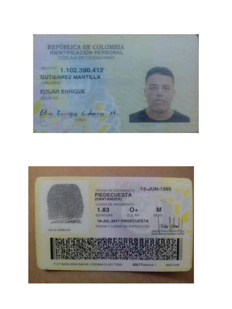 Foto de Cédula | PDF