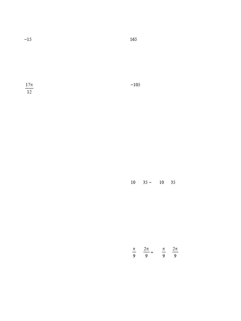 Sum and Difference Identities Worksheet | PDF | Trigonometric Functions ...