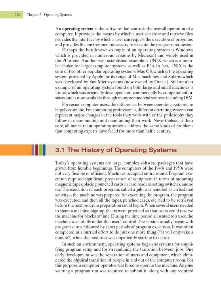 History of operating systems | PDF | Operating System | Embedded System