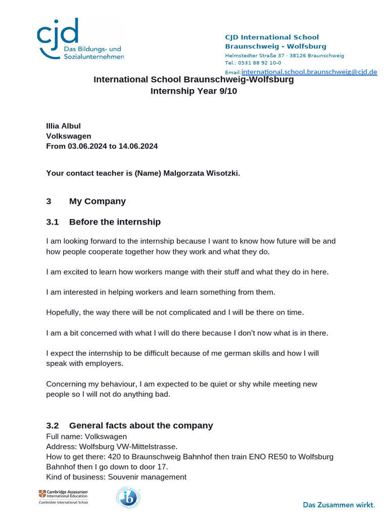 Internship Report Mostcurrent Confirmation of Internship | PDF