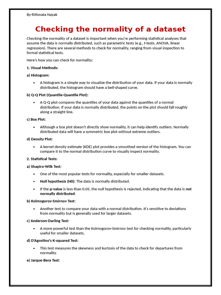 Normality Testing in SAS and Python | PDF | Skewness | Normal Distribution