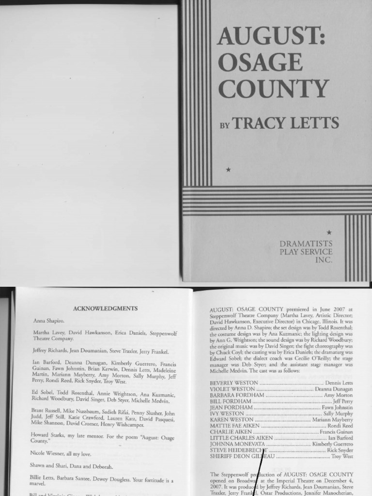 August Osage County+Script | PDF