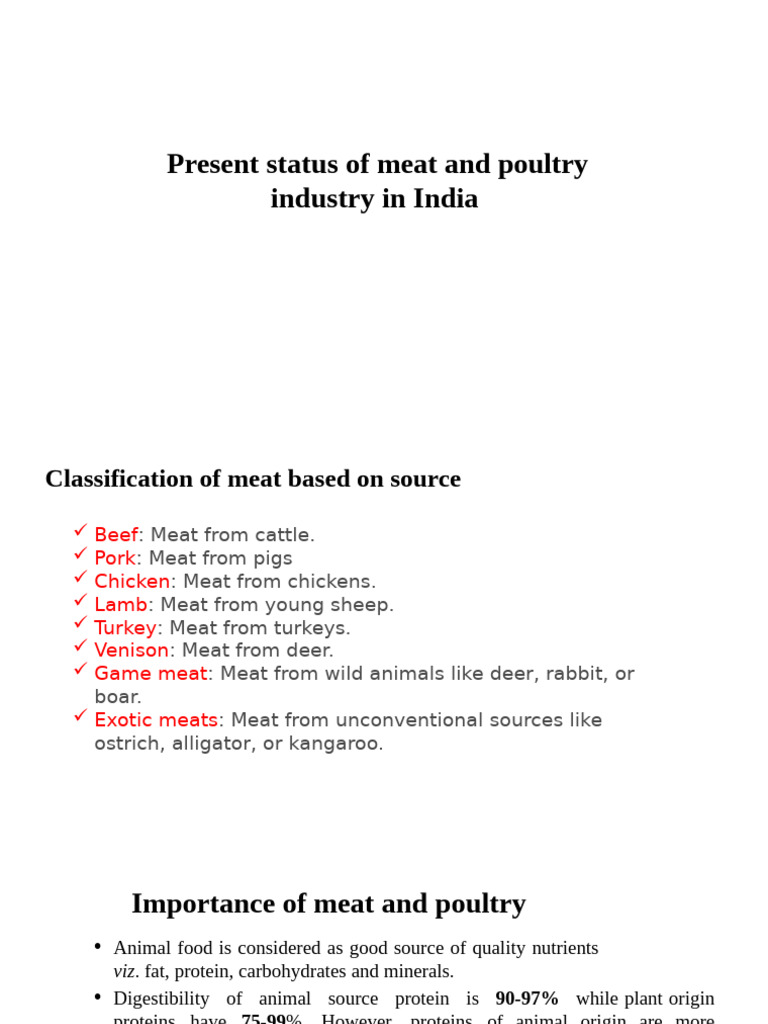 Current Trends in India's Meat and Poultry Industry | PDF | Meat | Poultry