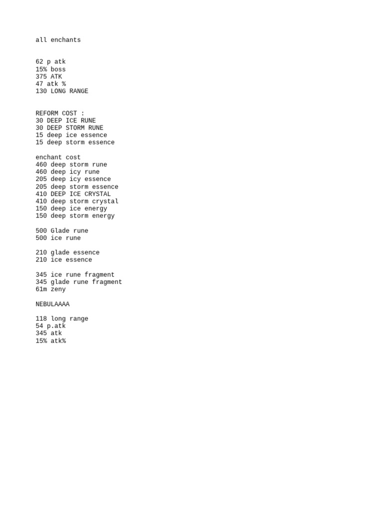 Icy Rune Engracved | PDF