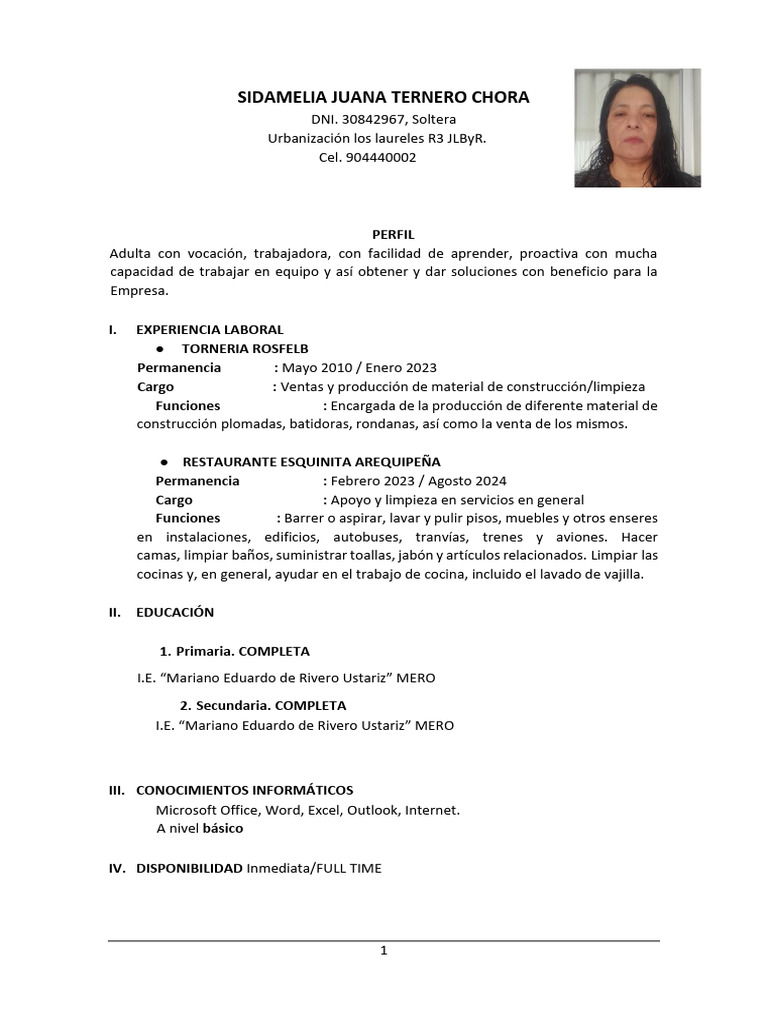 CV AMELIA Actualizado | PDF