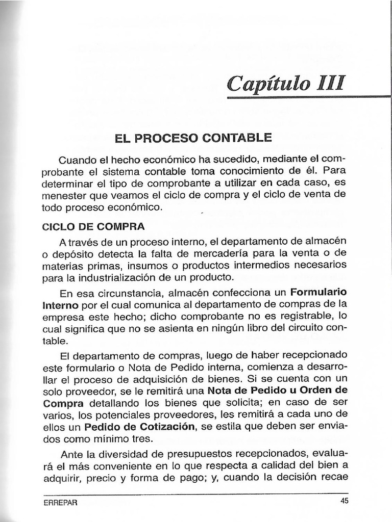 Cap3 - El Proceso Contable - Victor Varas | PDF