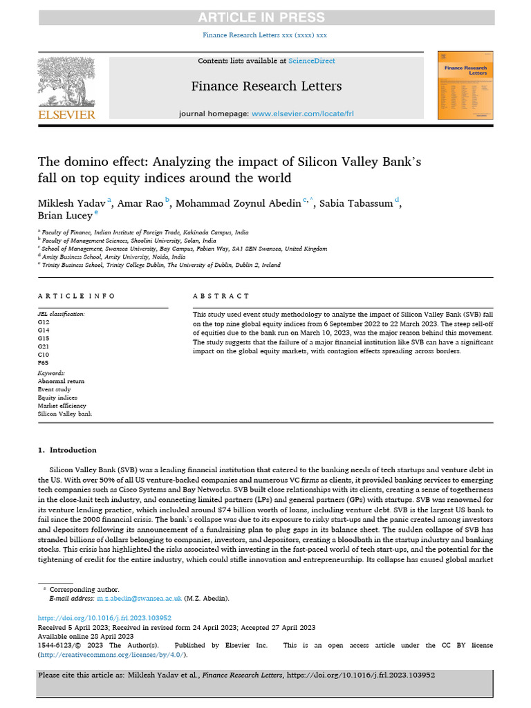 Reserch Paper Mikhlesh Yadav | PDF | Business | Equity Securities