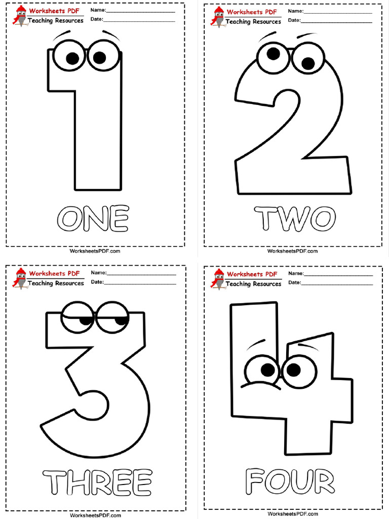 1st children (numbers, shapes and days of the week) | PDF
