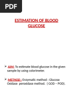 Blood Sugar Estimation via GOD-POD Method | PDF | Glucose | Hydrogen ...