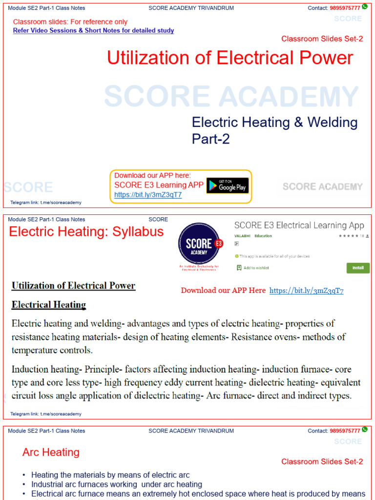 Heating Class Notes - Part-2 | PDF | Electromagnetic Induction ...