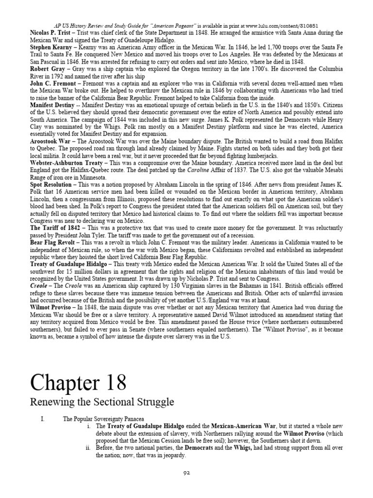 1_pageant_chapter_outlines_13th_edition | PDF | Abraham Lincoln ...