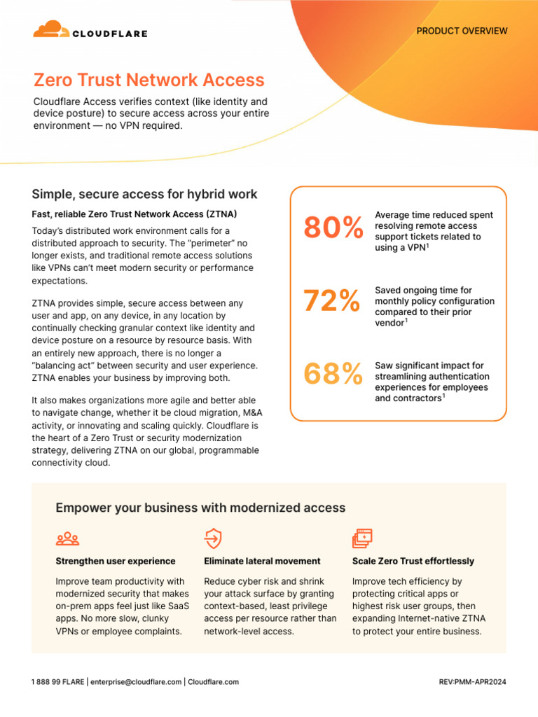 Cloudflare ZTNA Overview and Benefits | PDF | Virtual Private Network ...