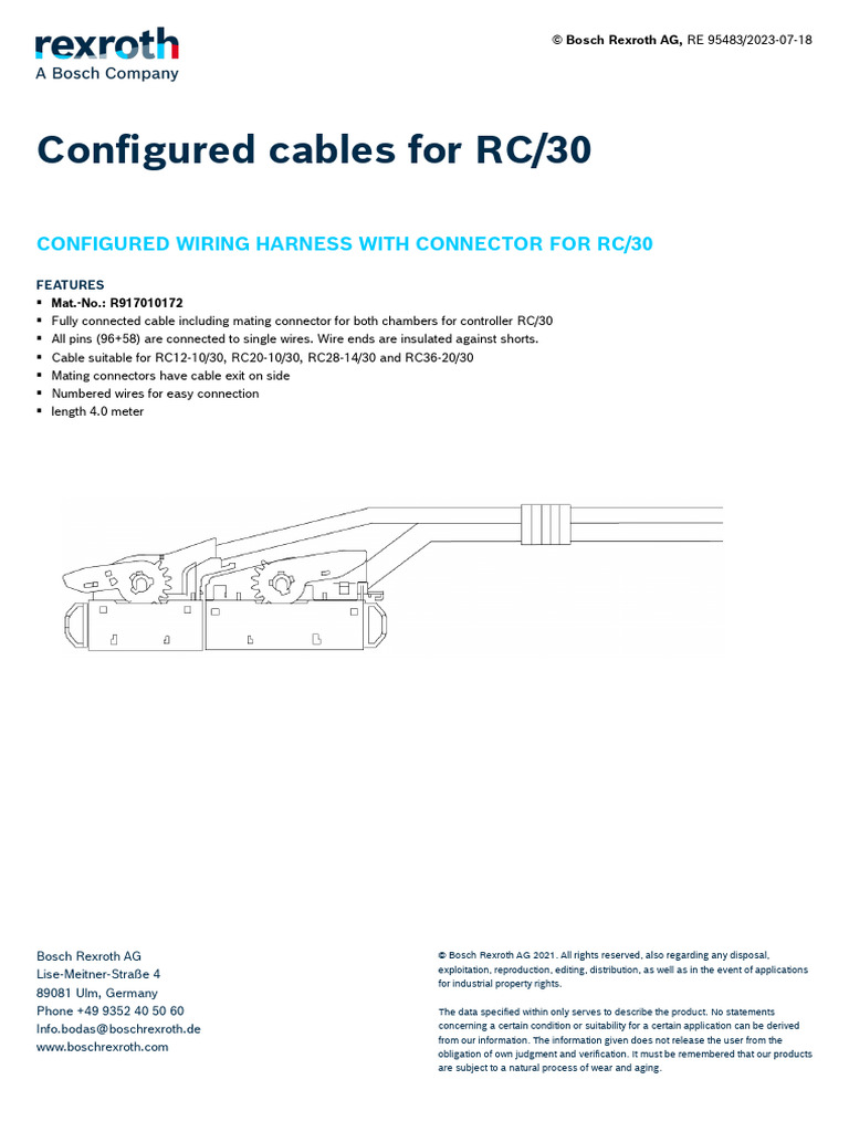 RE95483 2023-07-18 Configured Cables RC3x | PDF