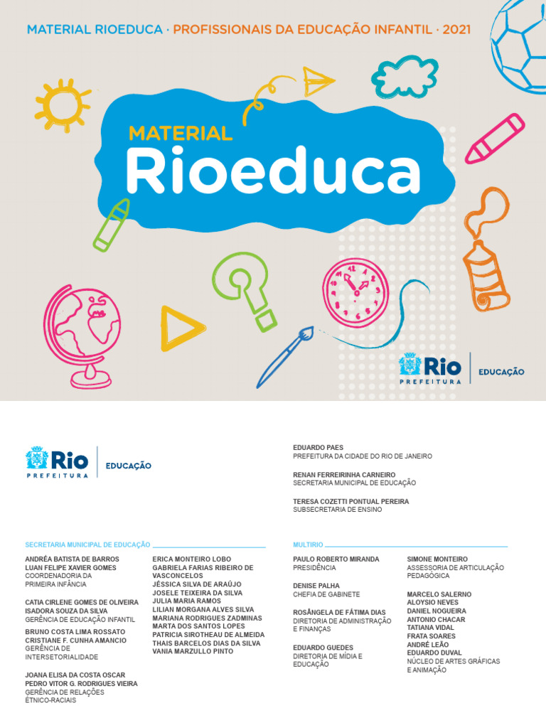 Material Rioeduca Profissionaisda Educacao Infantil | PDF | Pré-escola | Pedagogia