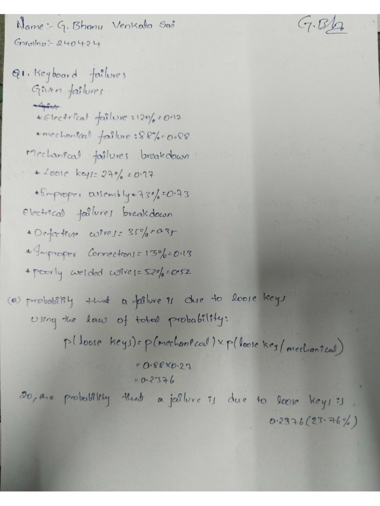 Bhanu Prob Assignment | PDF