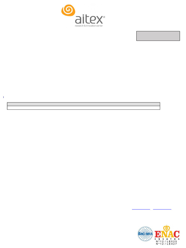 Certificacion de Firetex C320 Proteccion Al Fuego Norma EN ISO 11612 y ...