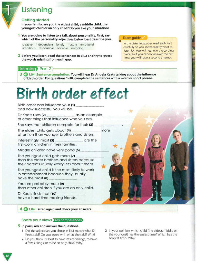 Birth Order - List | PDF