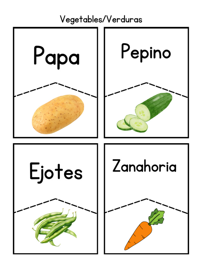 Veggies in Spanish | PDF