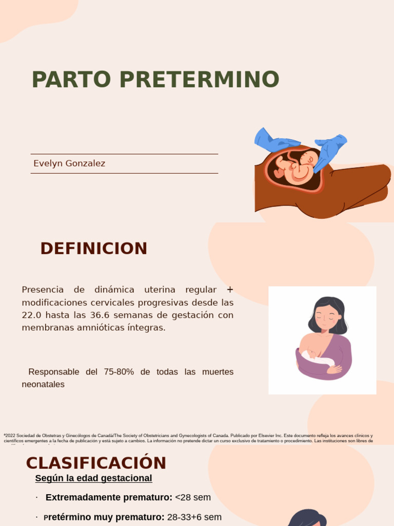 Parto Pretermino | PDF | Parto prematuro | Embarazo humano