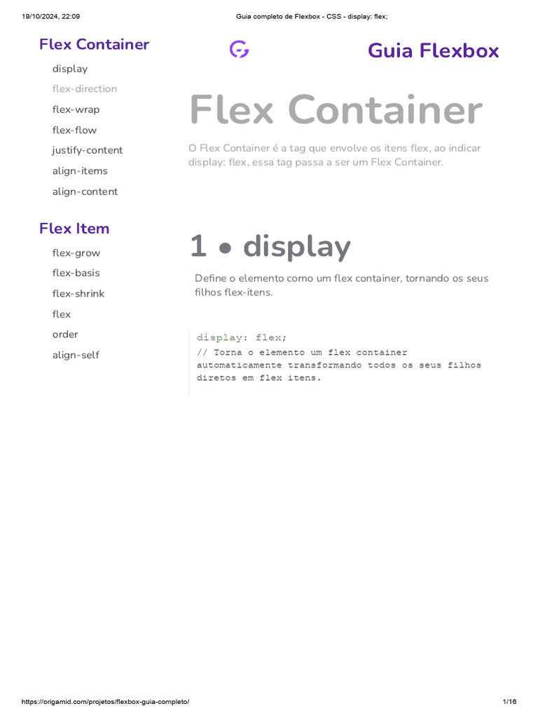 Guia Completo de Flexbox em CSS | PDF | Desenvolvimento Web | Informática