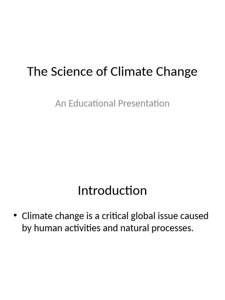 Understanding Climate Change Science | PDF