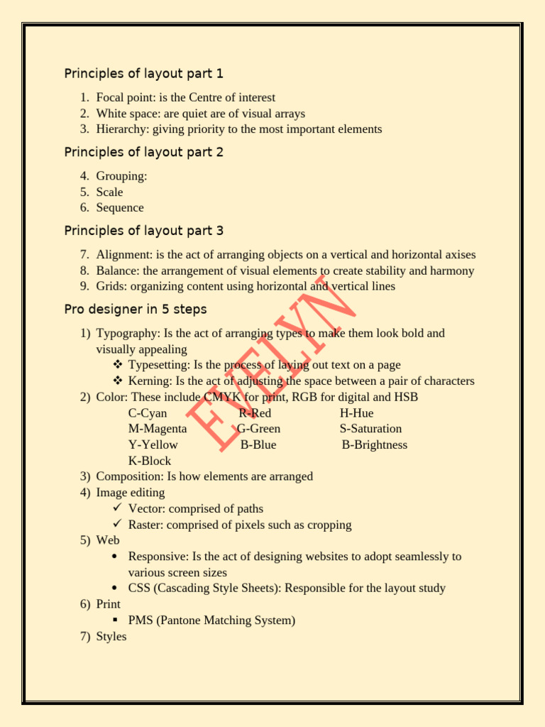 Principles of Layout Part 1 | PDF