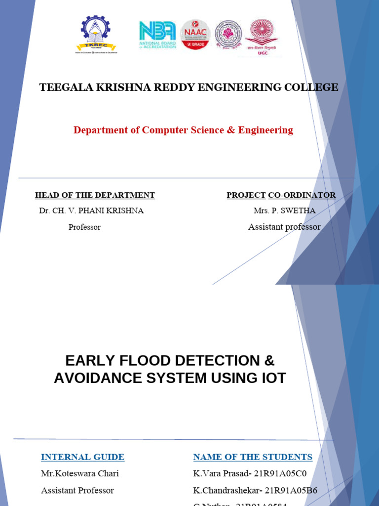 2_Review_PPT_B11_Major_Project22 | PDF | Internet Of Things | Flood